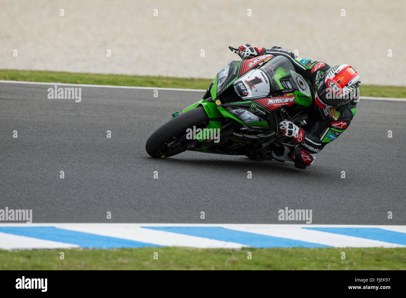 Jonathan Rea, Kawasaki Racing World Superbike Team. Free practice ...