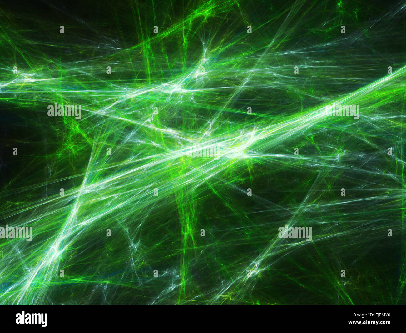 Green plasma explosion in space, computer generated abstract background ...