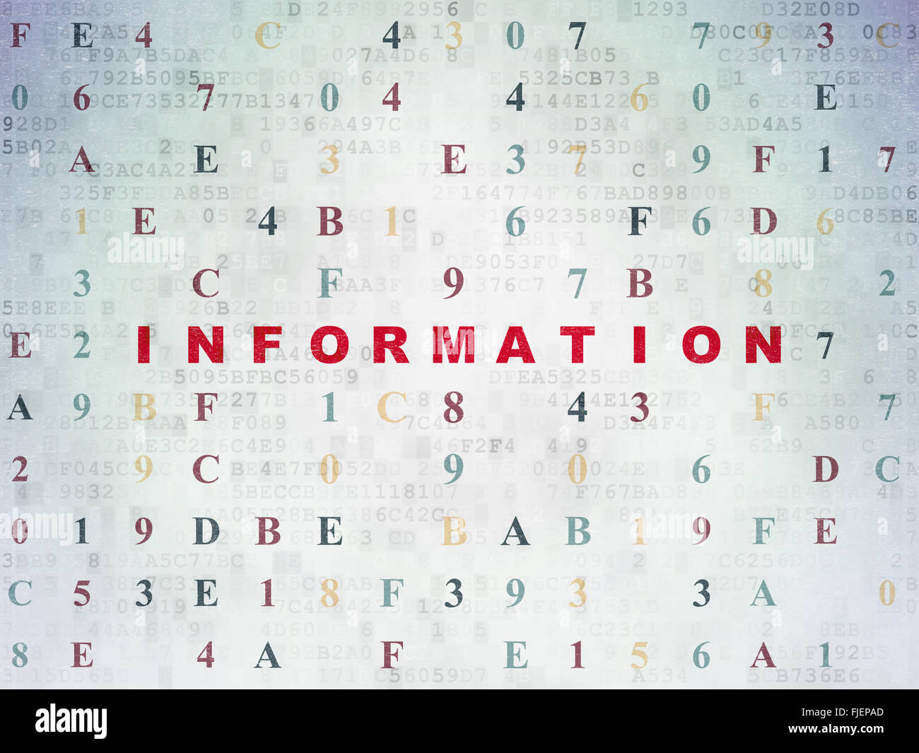 Information concept: Information on Digital Paper background Stock ...