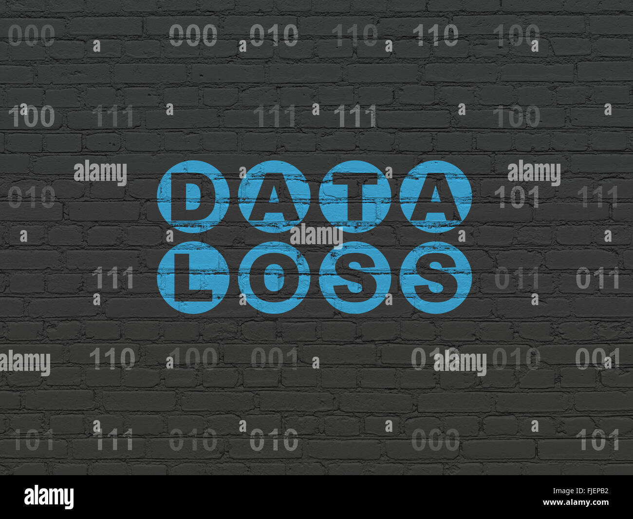Information concept: Data Loss on wall background Stock Photo - Alamy