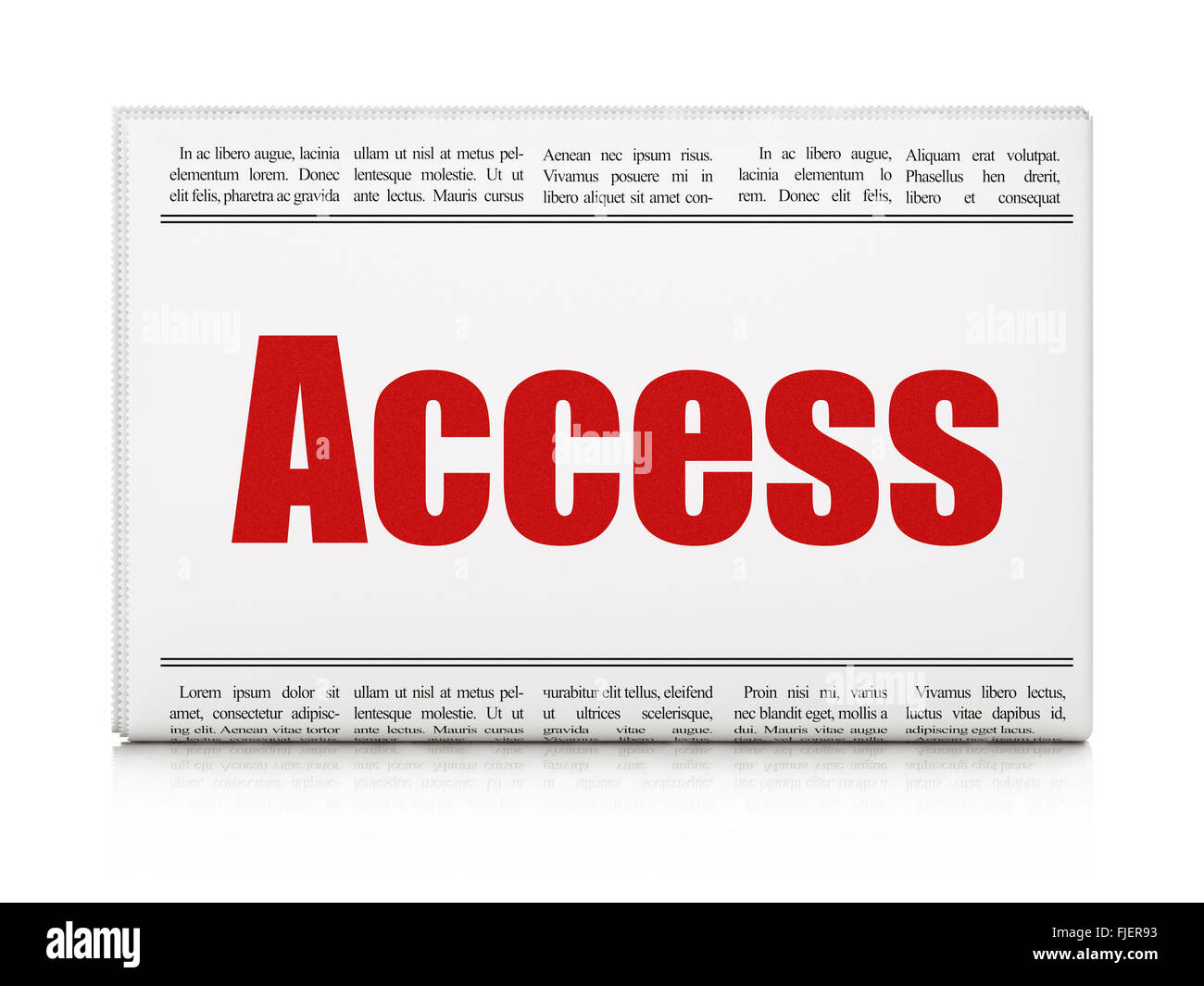 Privacy concept: newspaper headline Access Stock Photo - Alamy