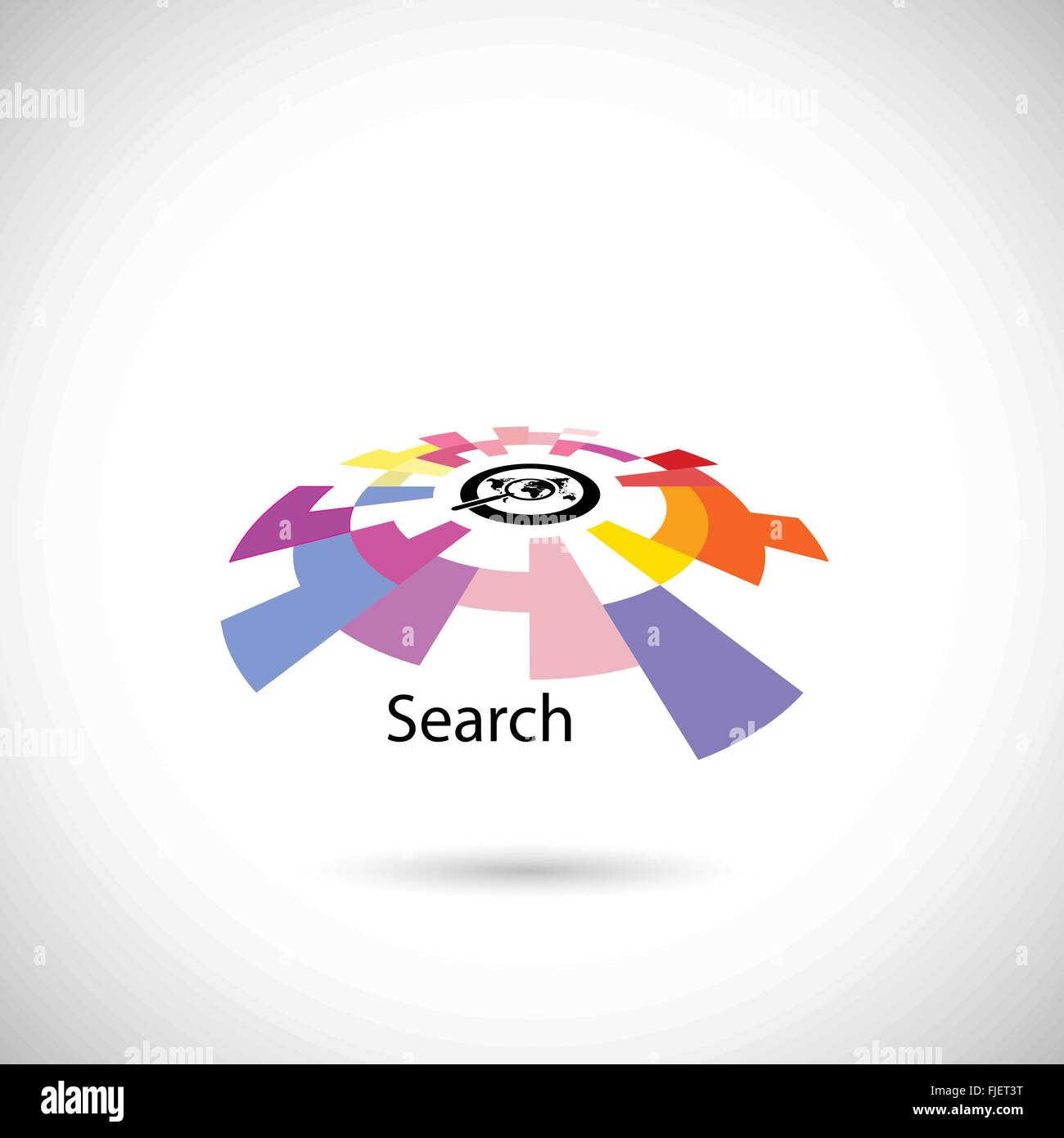 Creative circle abstract vector logo design template. Corporate ...