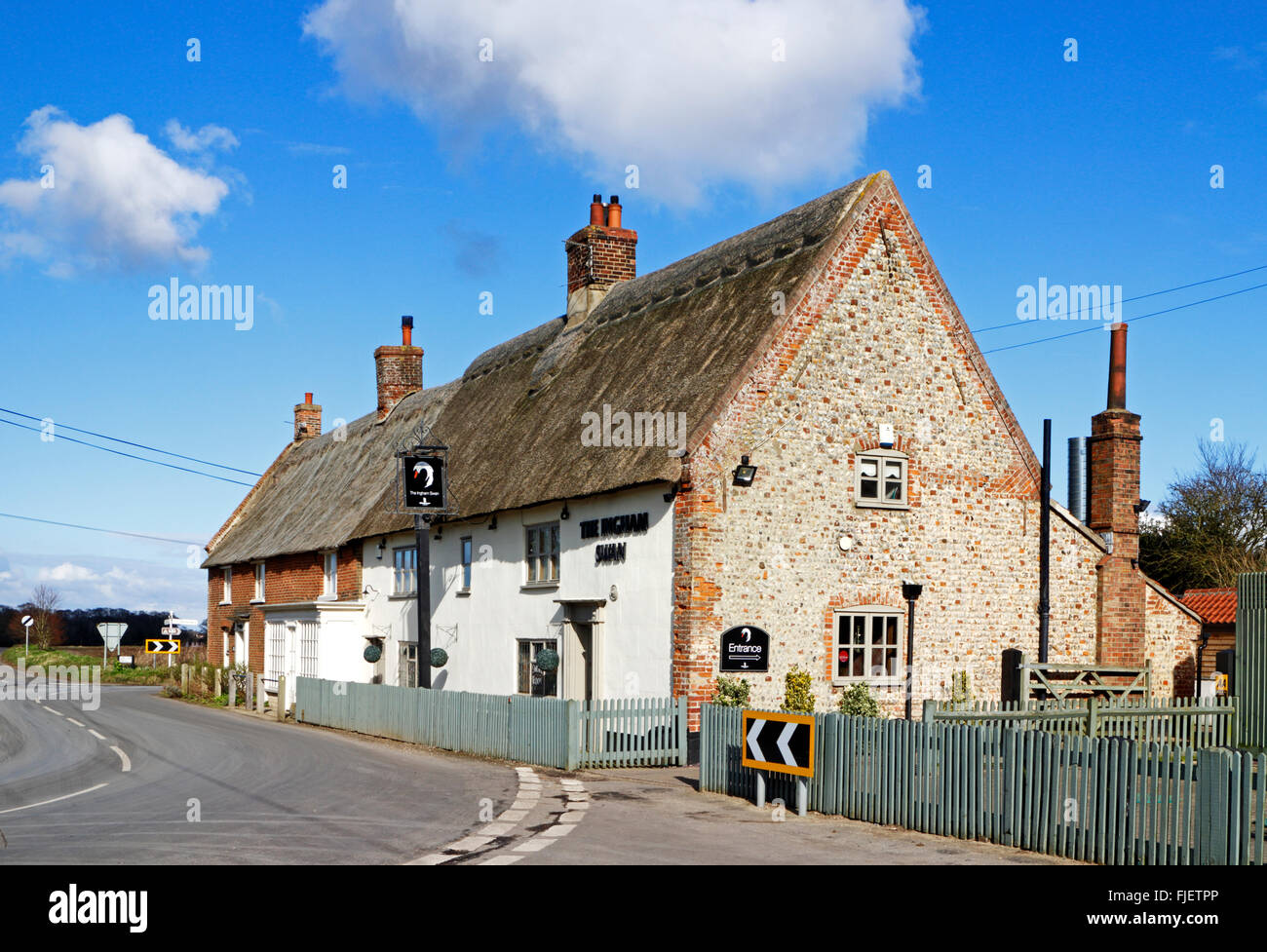 A view of The Swan public house, a former coaching Inn at Ingham ...