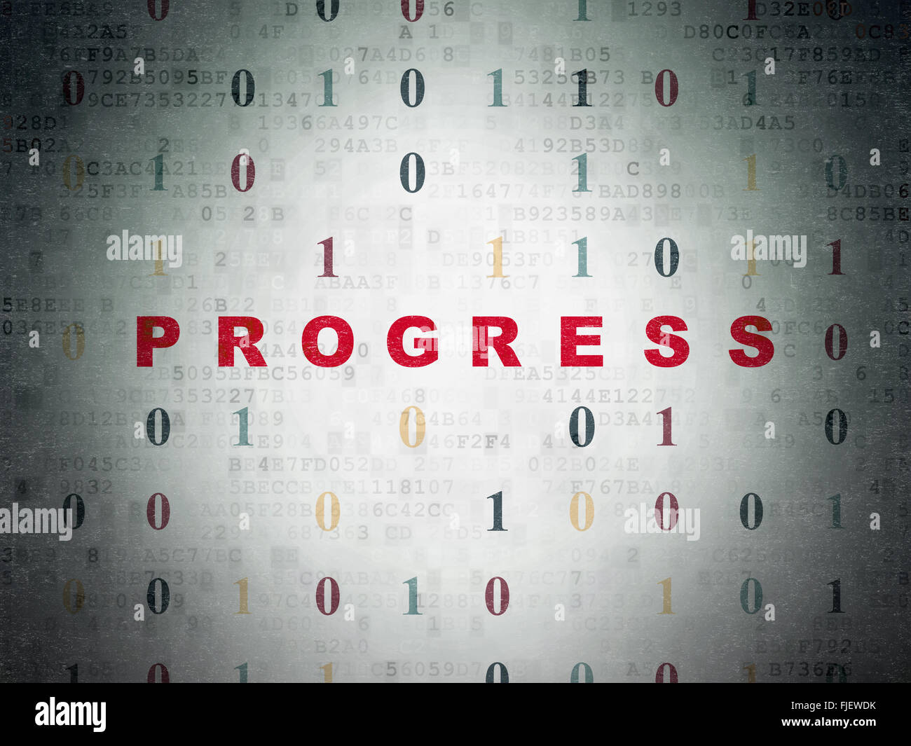 Business concept: Progress on Digital Paper background Stock Photo - Alamy