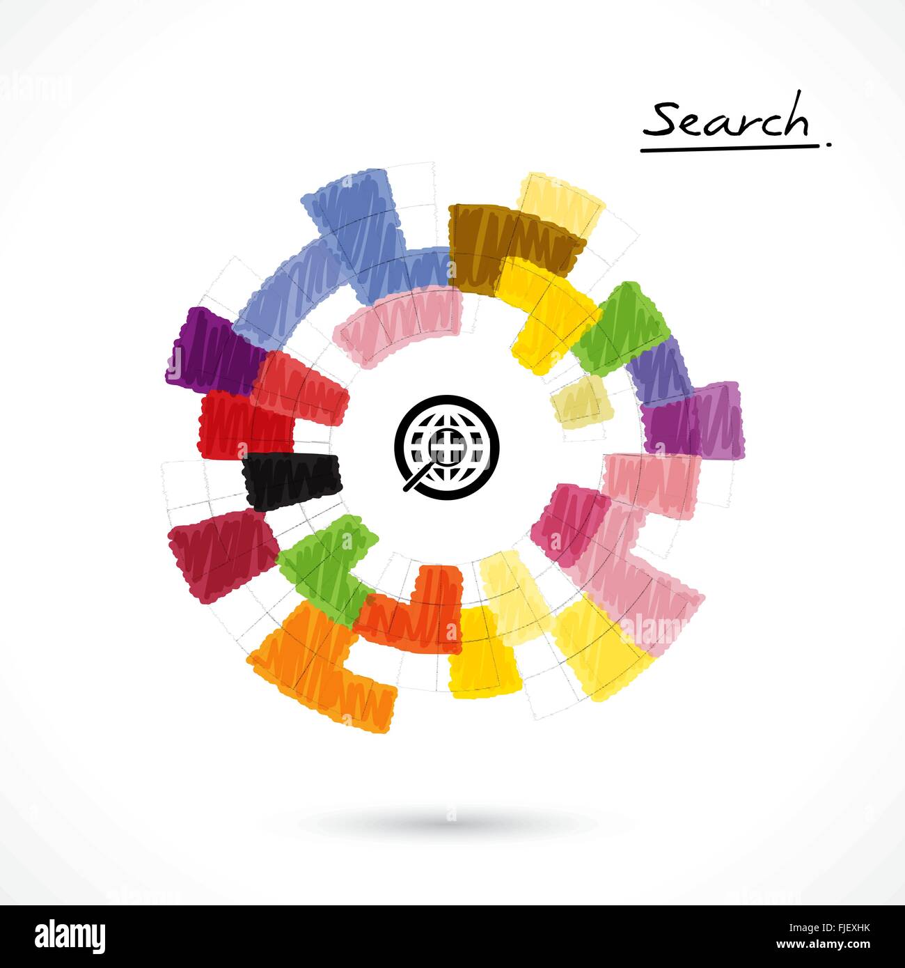 Creative circle abstract vector logo design template. Corporate ...