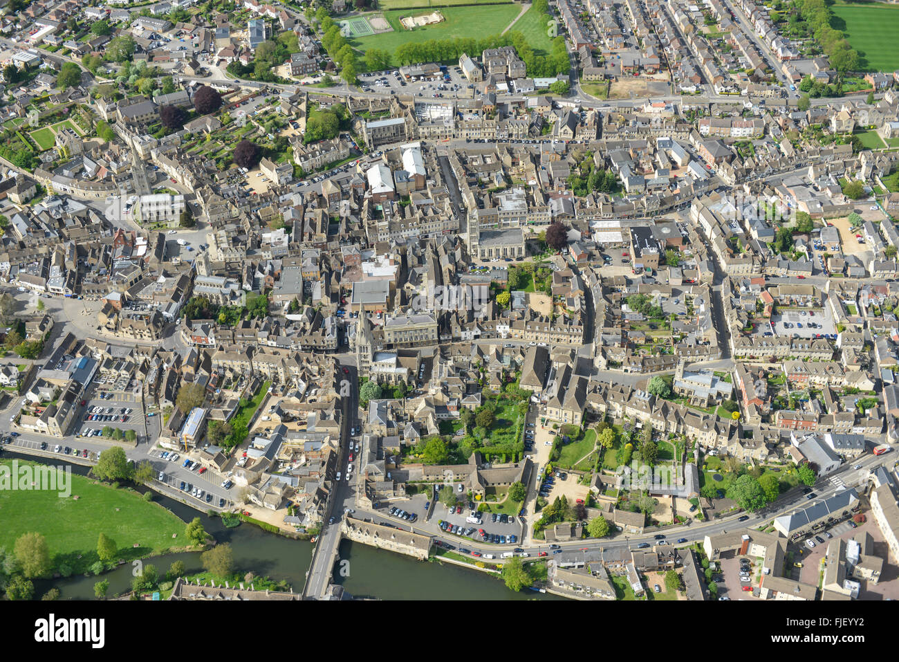 Aerial view stamford lincolnshire hi-res stock photography and images ...