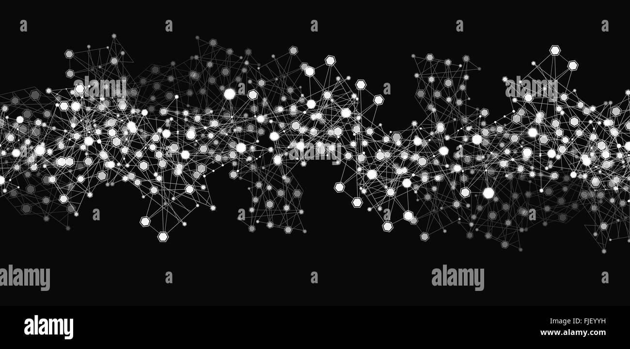 abstract communication technology web wide dark background Stock Photo ...