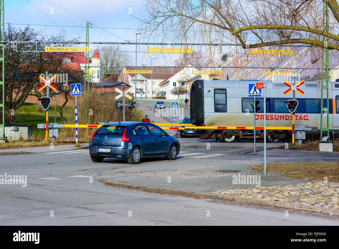 Train stop red signal hi-res stock photography and images - Alamy