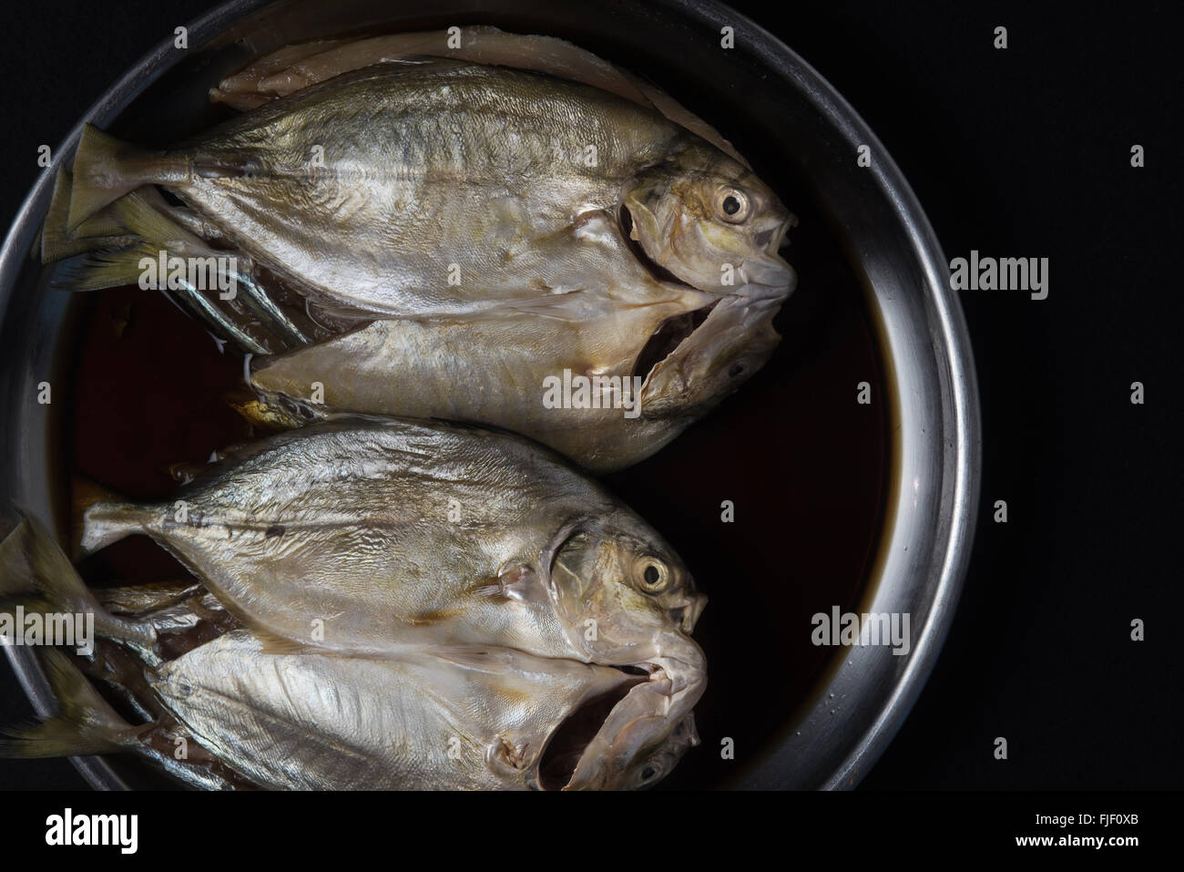 Various types of dried fish sold in the sauce Stock Photo - Alamy