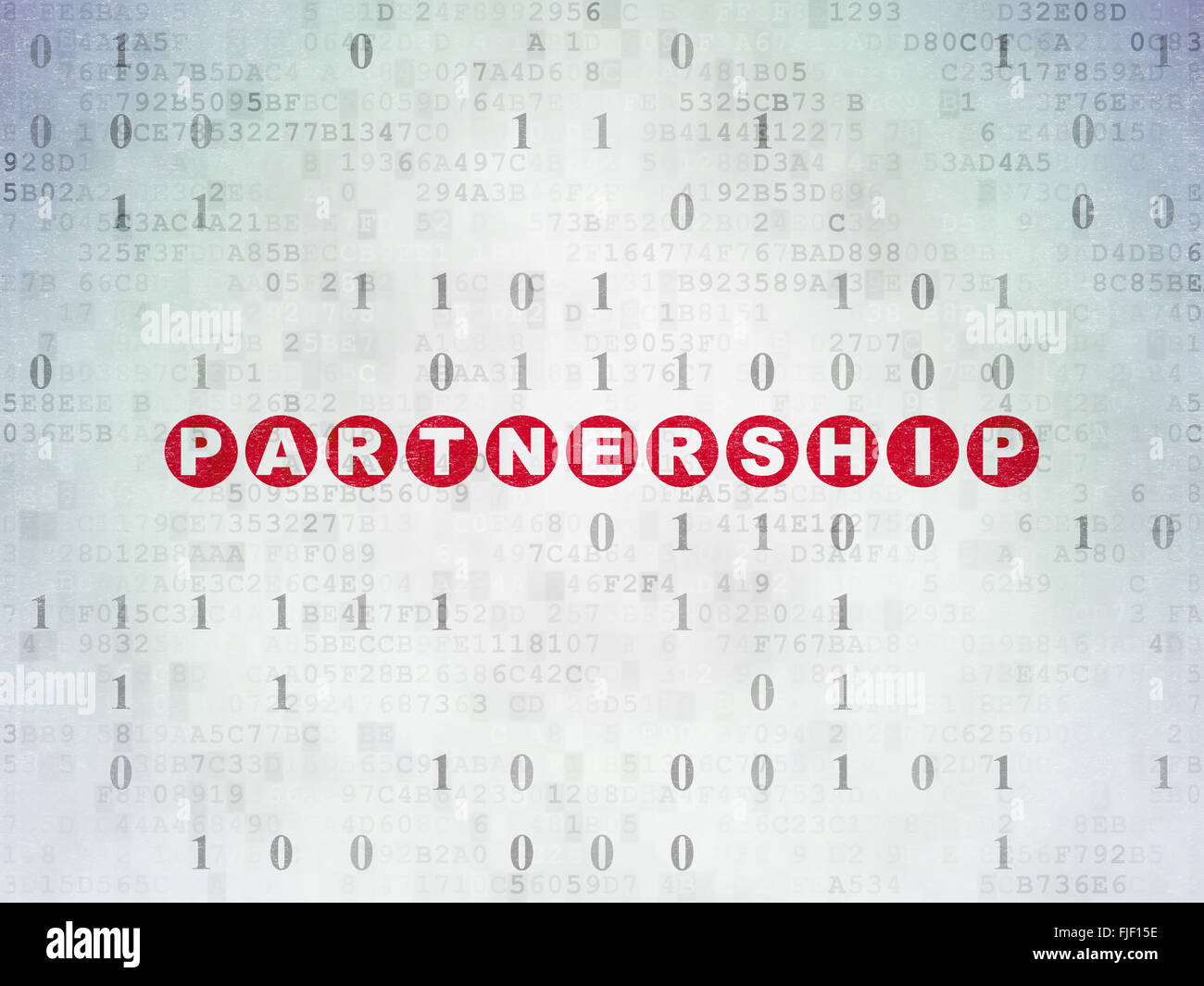 Business concept: Partnership on Digital Paper background Stock Photo ...