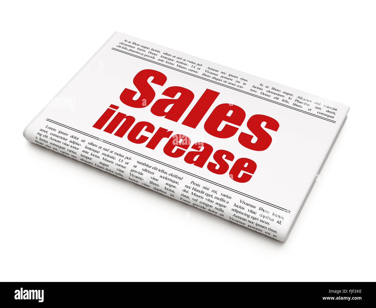 Marketing concept: newspaper headline Sales Increase Stock Photo - Alamy