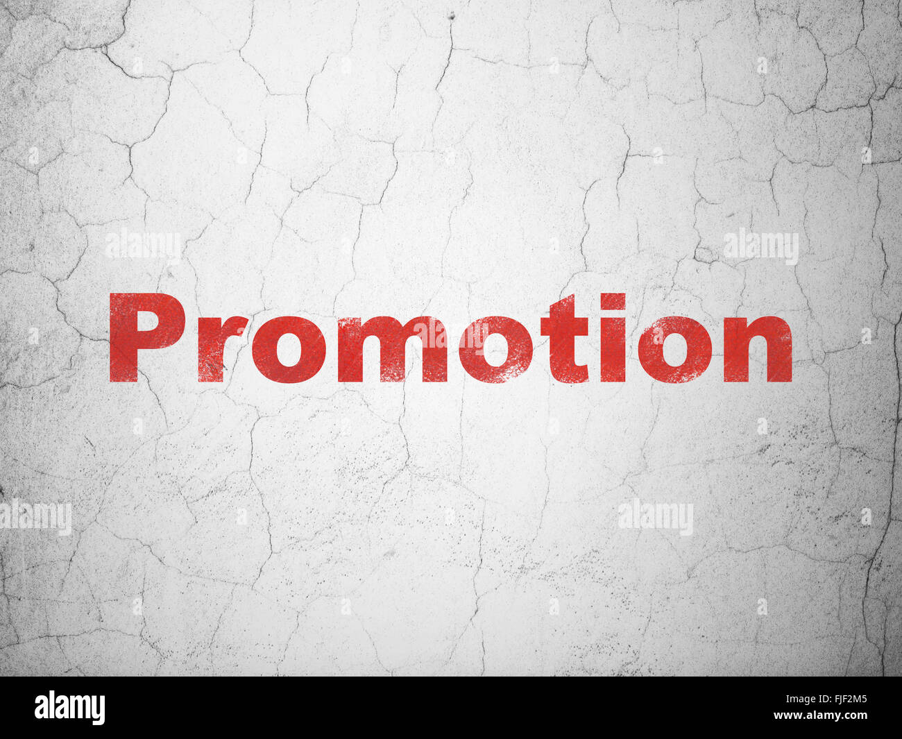 Marketing concept: Promotion on wall background Stock Photo - Alamy