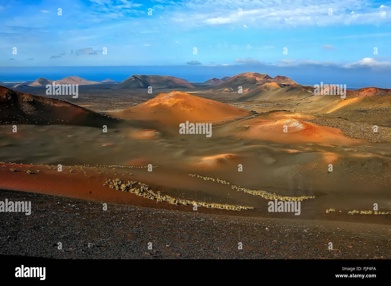 Fire Mountains National Park Timanfaya Lanzarote Spain Stock Photo - Alamy