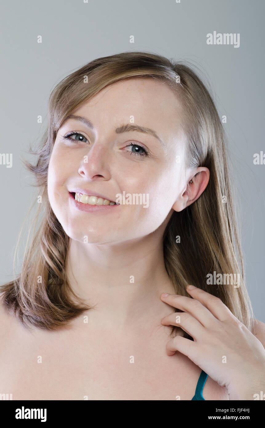 Beauty face young smiling hi-res stock photography and images - Alamy