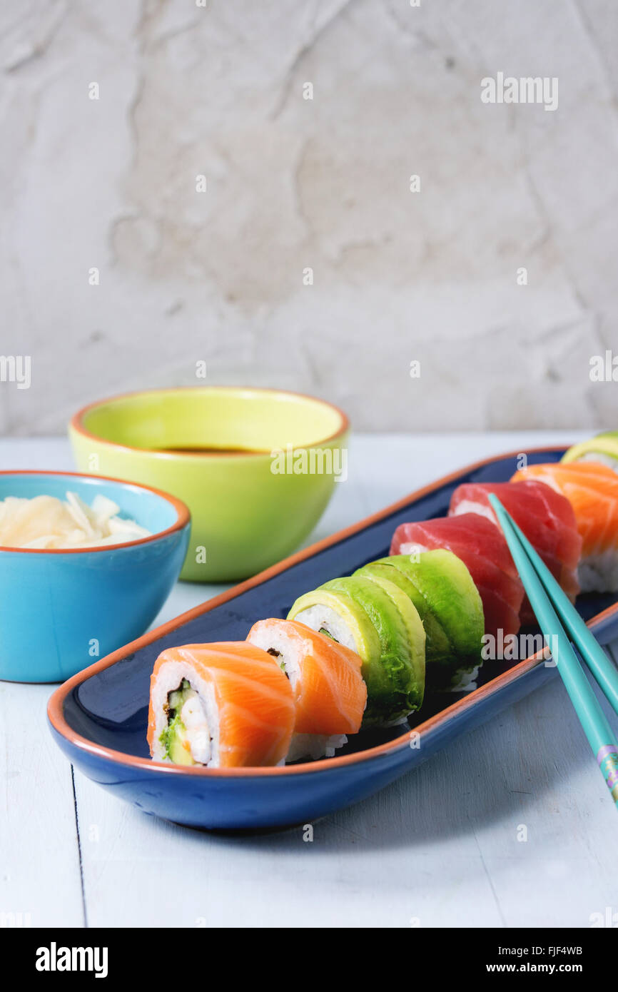 Sushi rolls set Stock Photo - Alamy