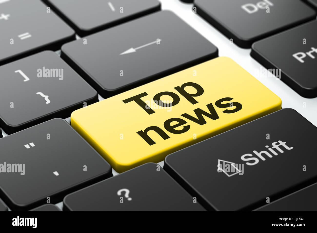 News concept: Top News on computer keyboard background Stock Photo - Alamy