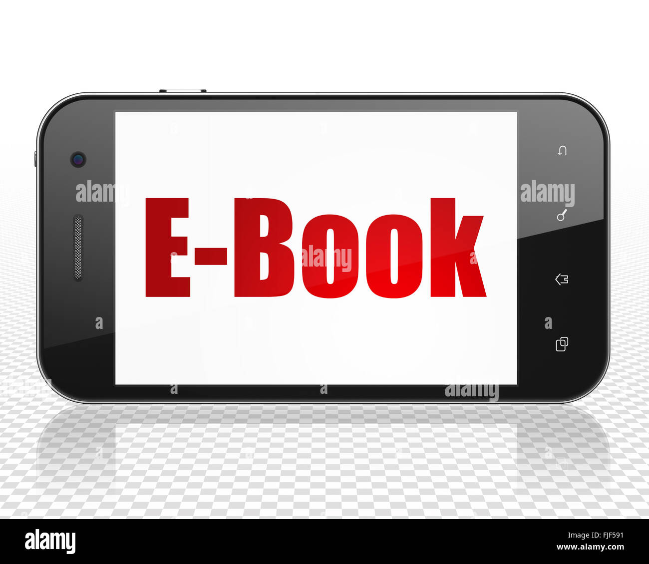 Education concept: Smartphone with E-Book on display Stock Photo - Alamy