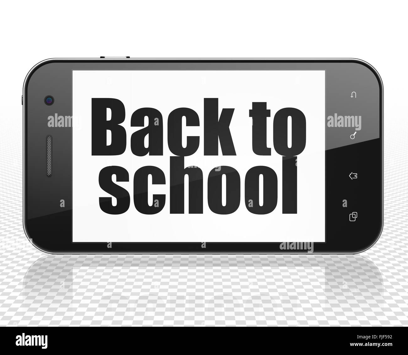 Education concept: Smartphone with Back to School on display Stock ...