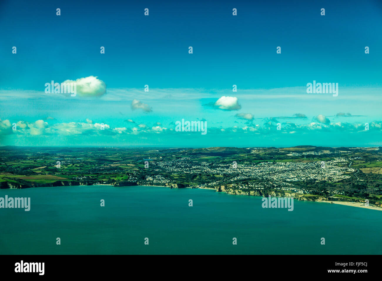 Sea cliffs clouds aerial hi-res stock photography and images - Alamy