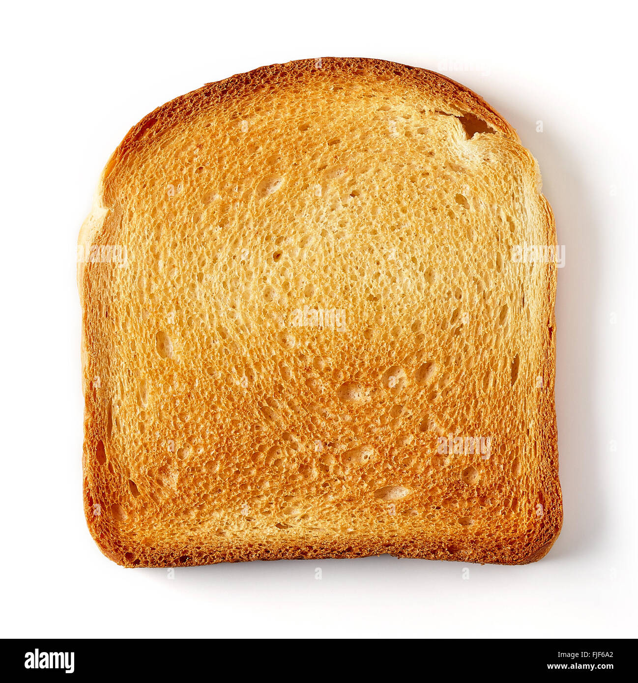 Sliced Toast Bread isolated on white background, top view Stock Photo ...