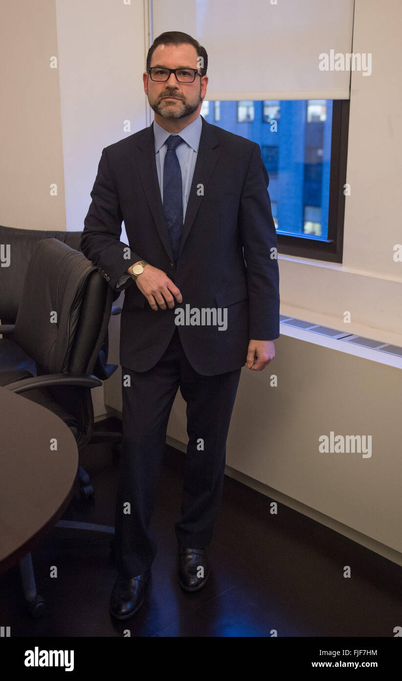 New York, NY, USA. 1st Mar, 2016. ADAM BARSKY, IDB Bank executive ...