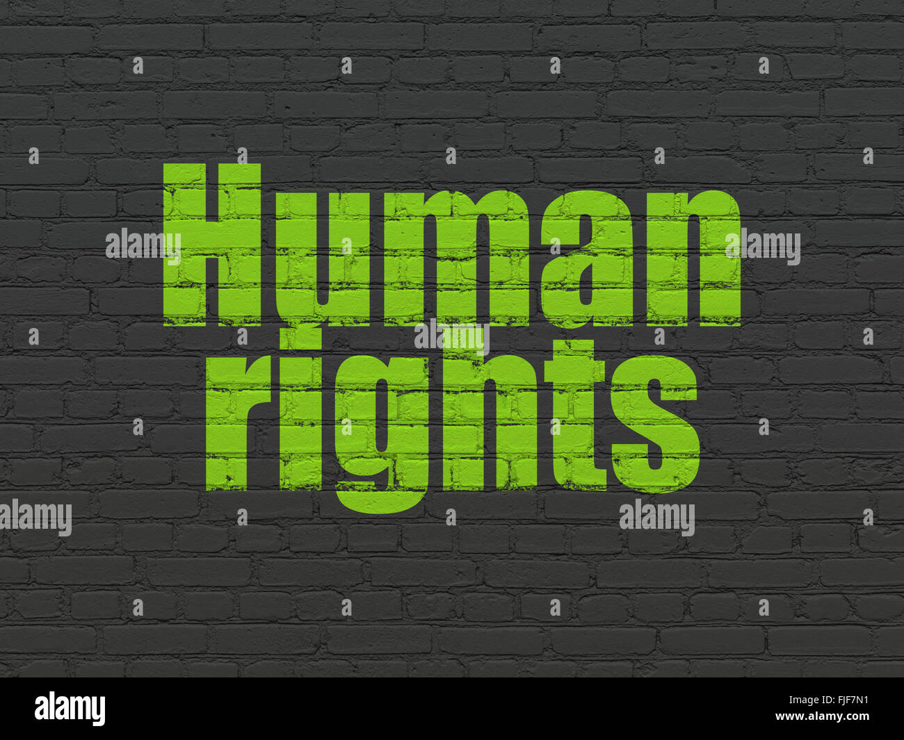 Political concept: Human Rights on wall background Stock Photo - Alamy