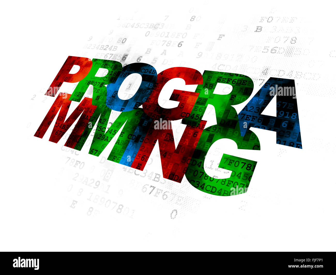 Database concept: Programming on Digital background Stock Photo - Alamy