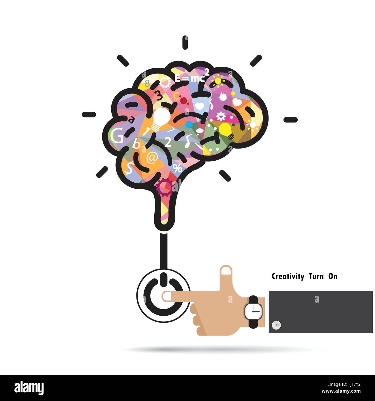 Brain opening concept.Creative brain abstract vector logo design ...