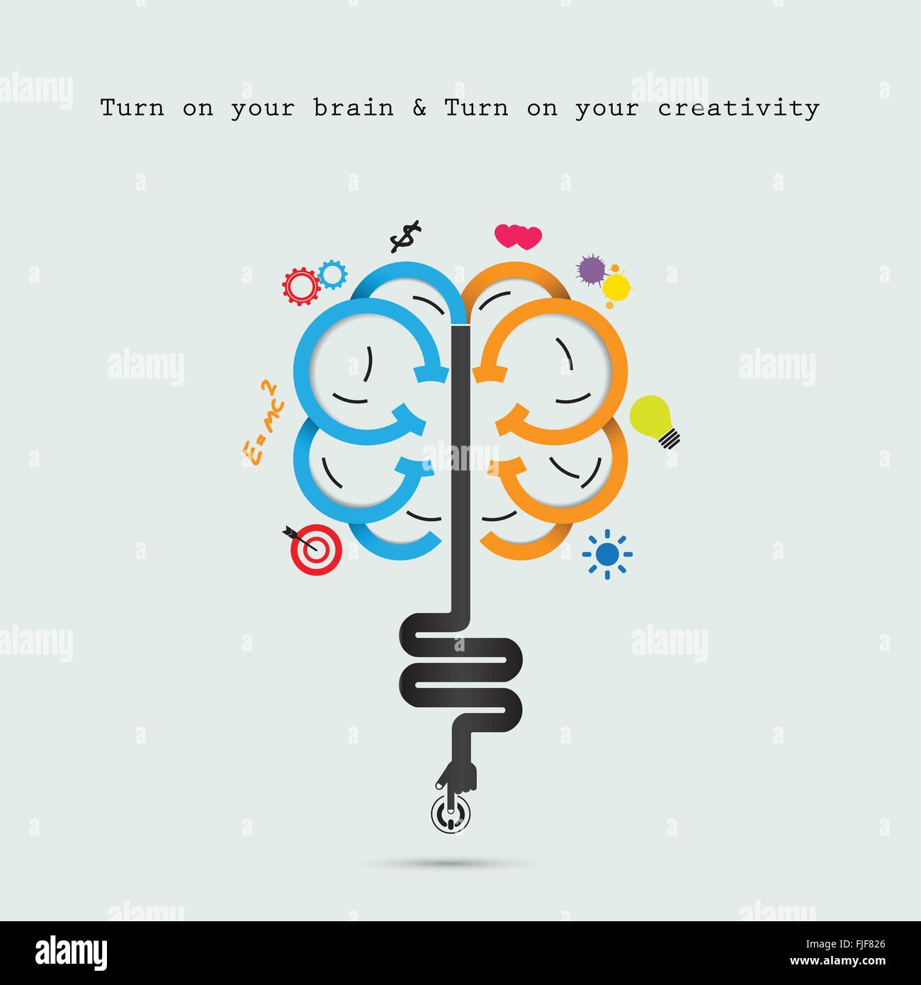 Brain opening concept.Creative brain abstract vector logo design ...