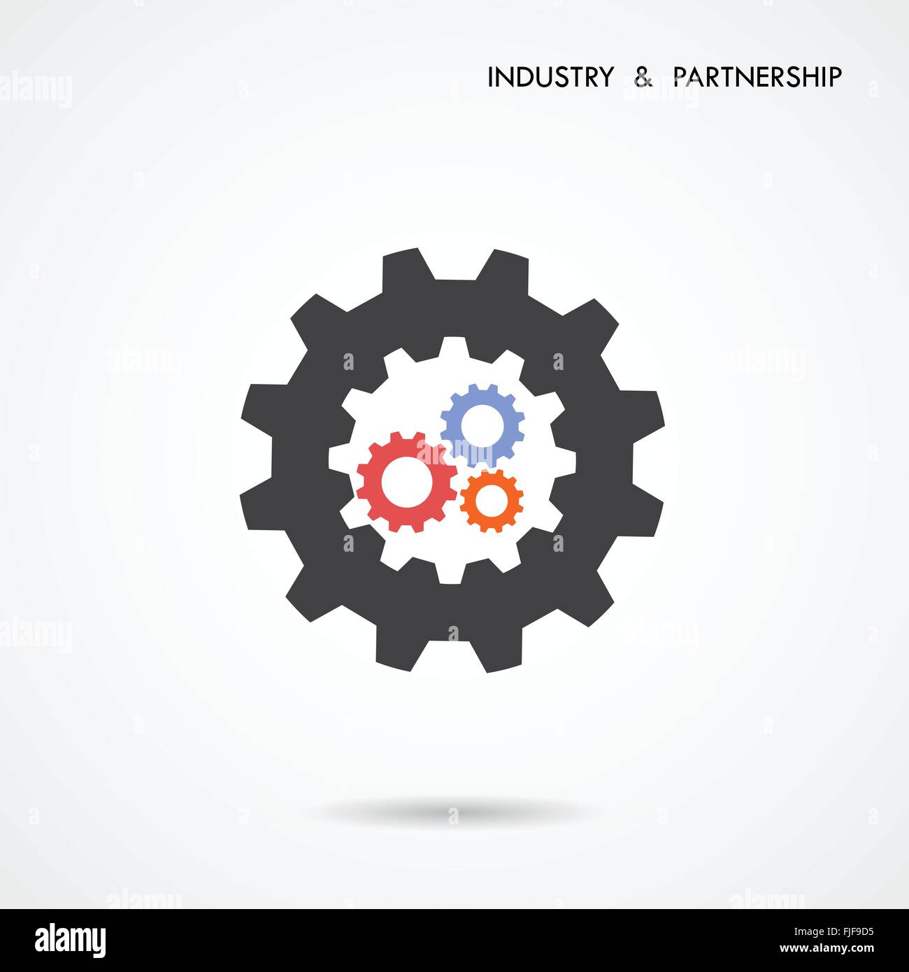 Mechanical gear background template Stock Vector Images - Alamy