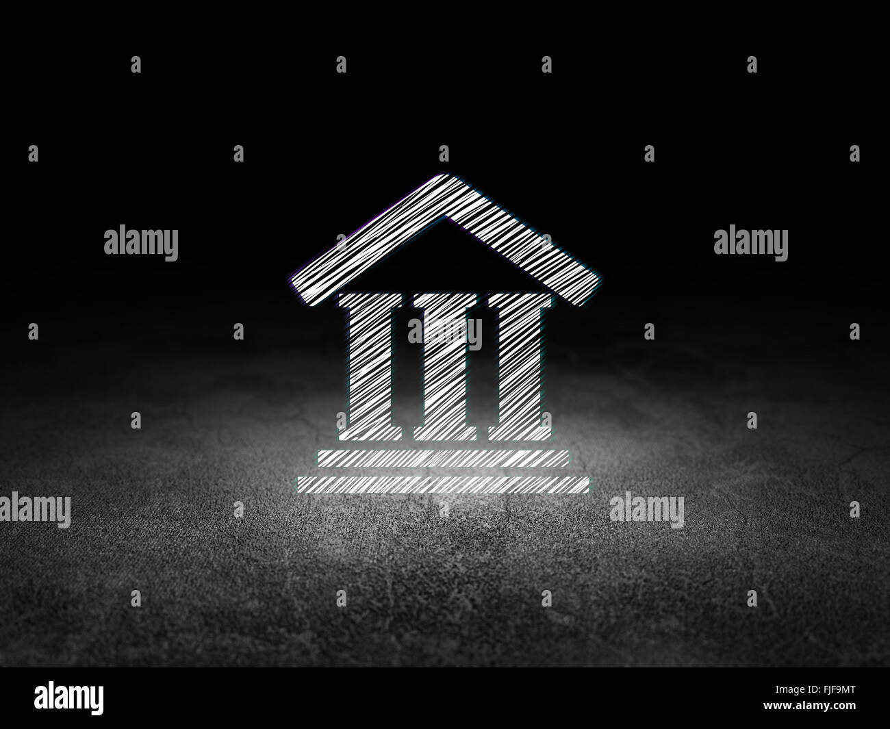 Law concept: Courthouse in grunge dark room Stock Photo - Alamy