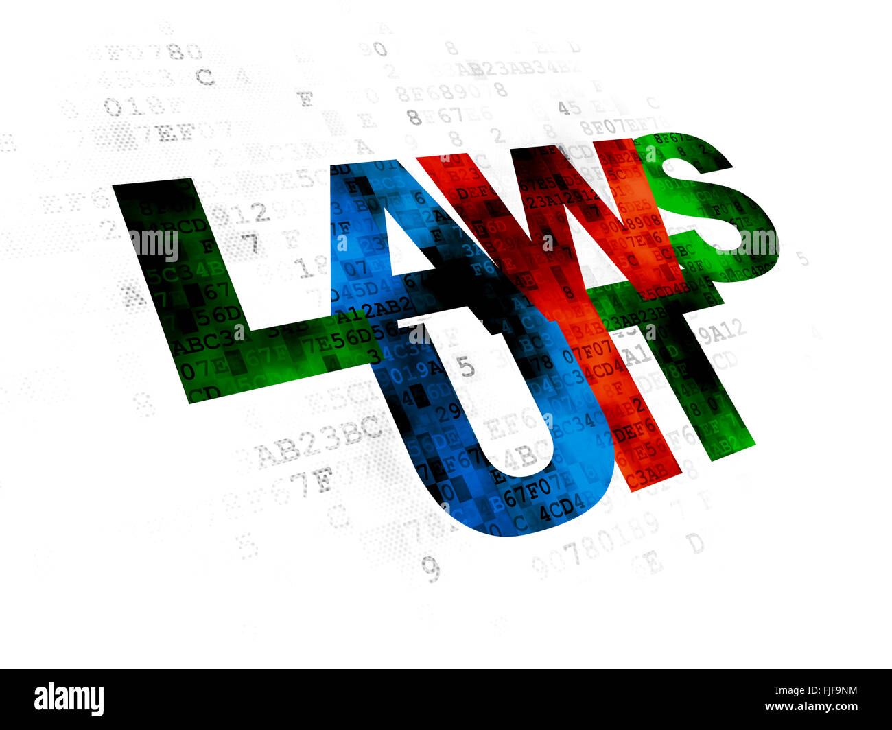 Law concept: Lawsuit on Digital background Stock Photo - Alamy