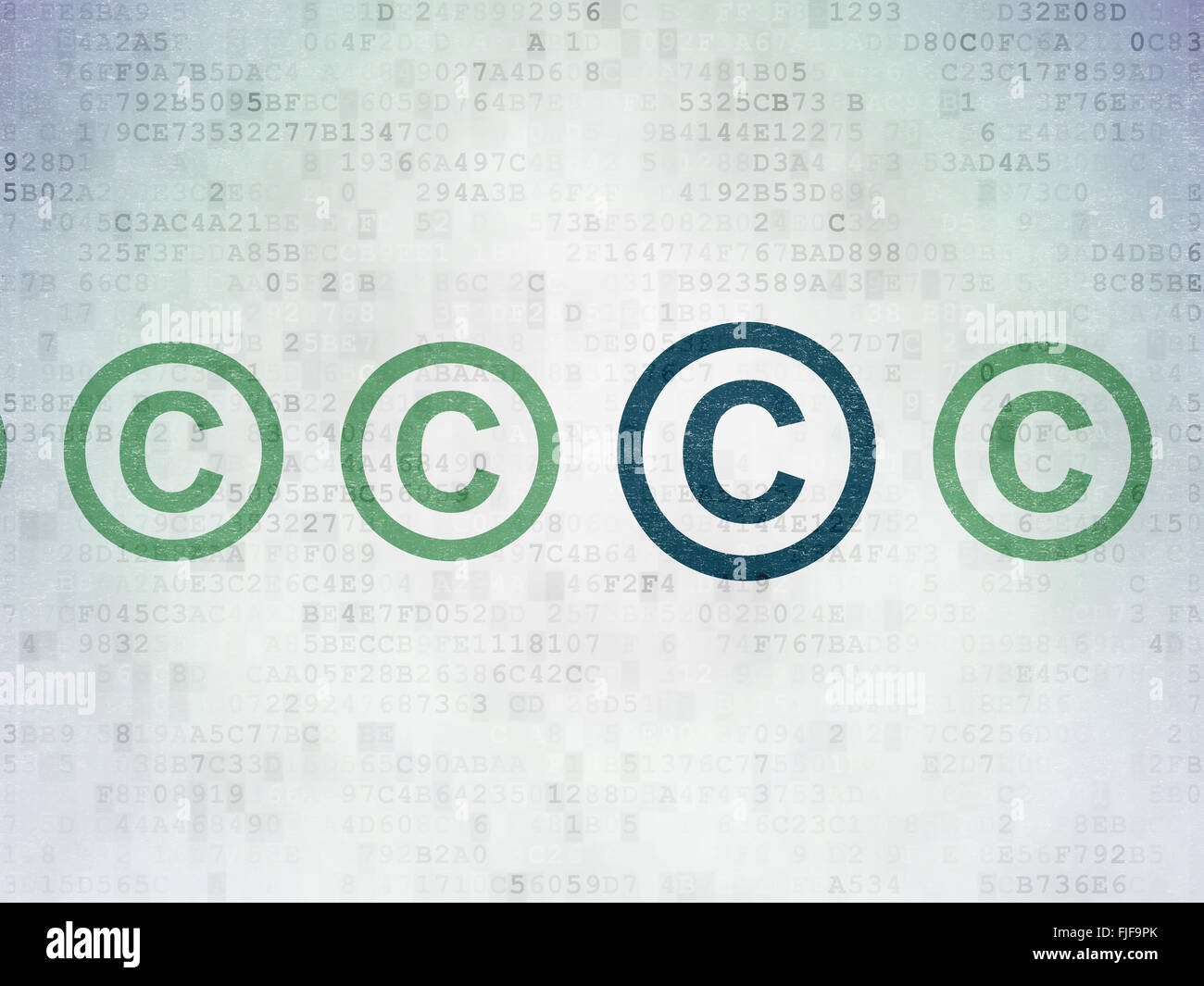 Law concept: copyright icon on Digital Paper background Stock Photo - Alamy