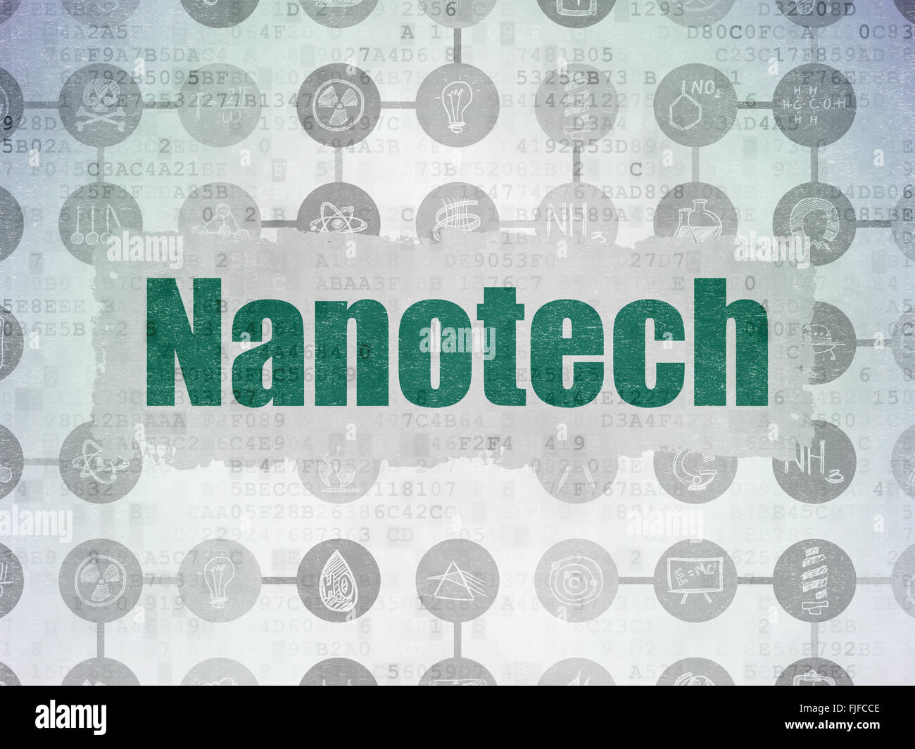 Science concept: Nanotech on Digital Paper background Stock Photo - Alamy