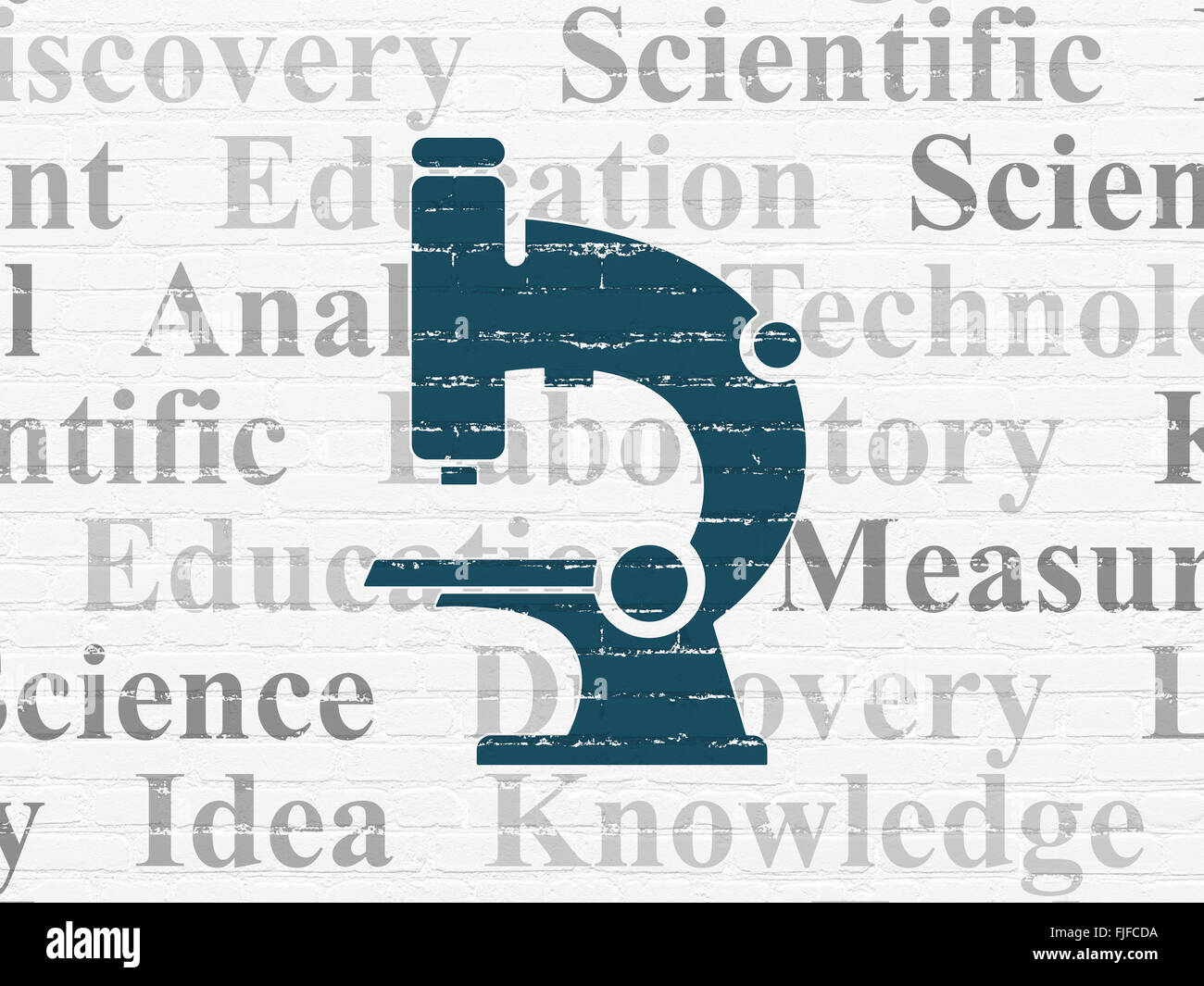 Microscope word cloud concept science hi-res stock photography and ...