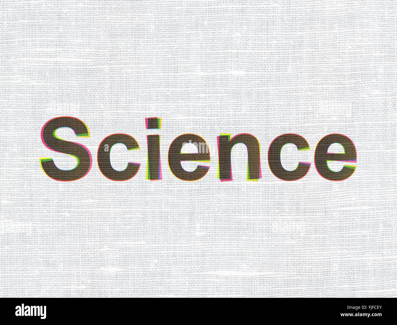 Science concept: Science on fabric texture background Stock Photo - Alamy