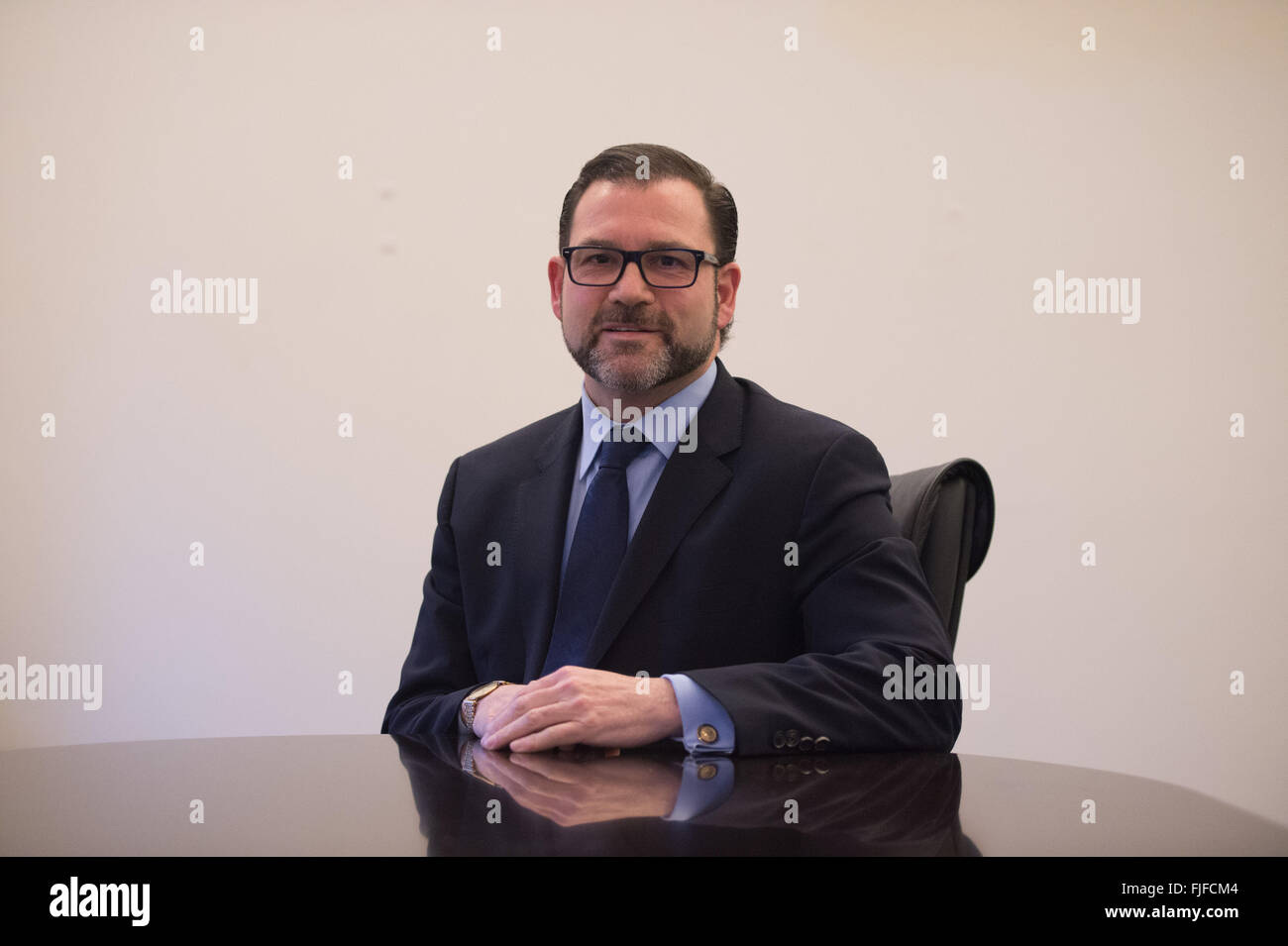 New York, NY, USA. 1st Mar, 2016. ADAM BARSKY, IDB Bank executive ...