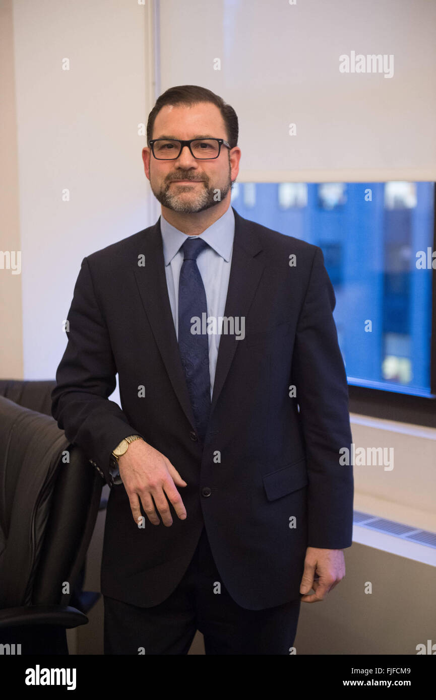 New York, NY, USA. 1st Mar, 2016. ADAM BARSKY, IDB Bank executive ...