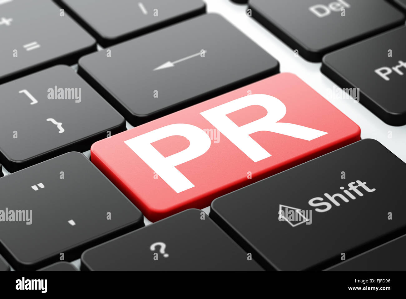 Marketing concept: PR on computer keyboard background Stock Photo - Alamy