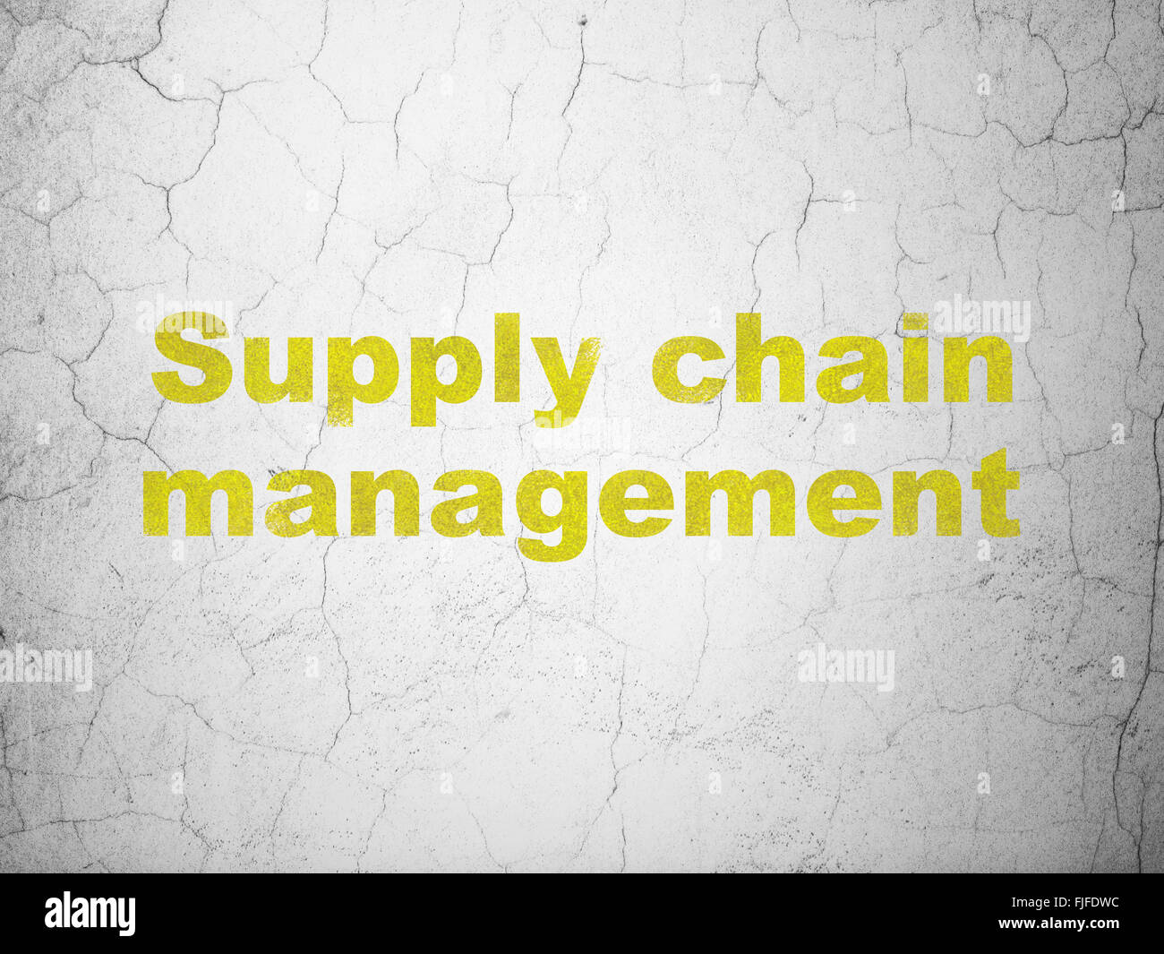 Advertising concept: Supply Chain Management on wall background Stock ...