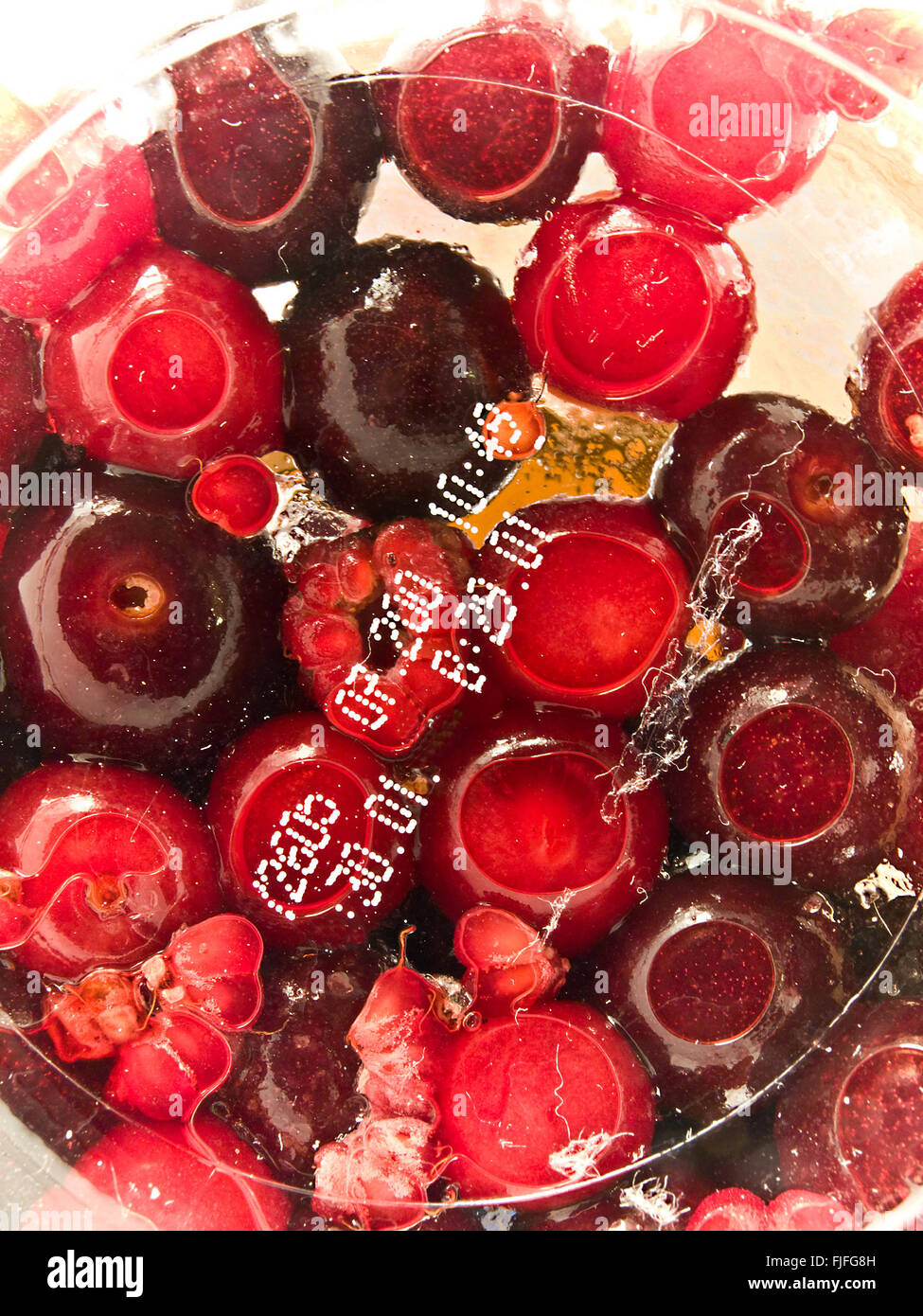 preserved berries with use-by date Stock Photo - Alamy