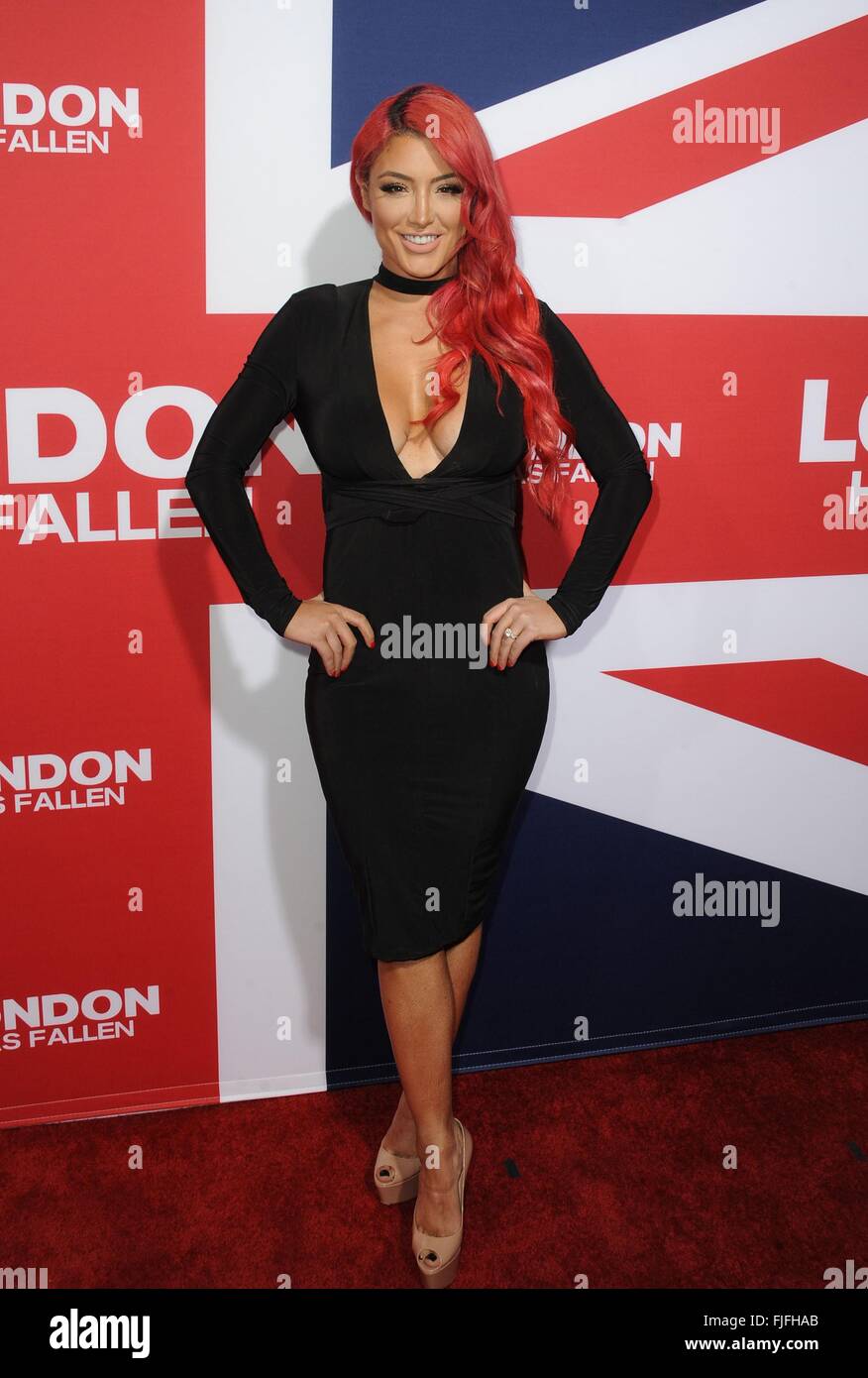 Natalie Eva Marie at arrivals for LONDON HAS FALLEN Premiere, ArcLight ...
