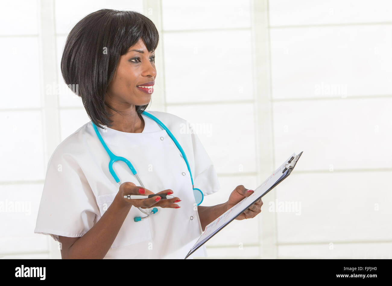 female african american medical professional Stock Photo - Alamy