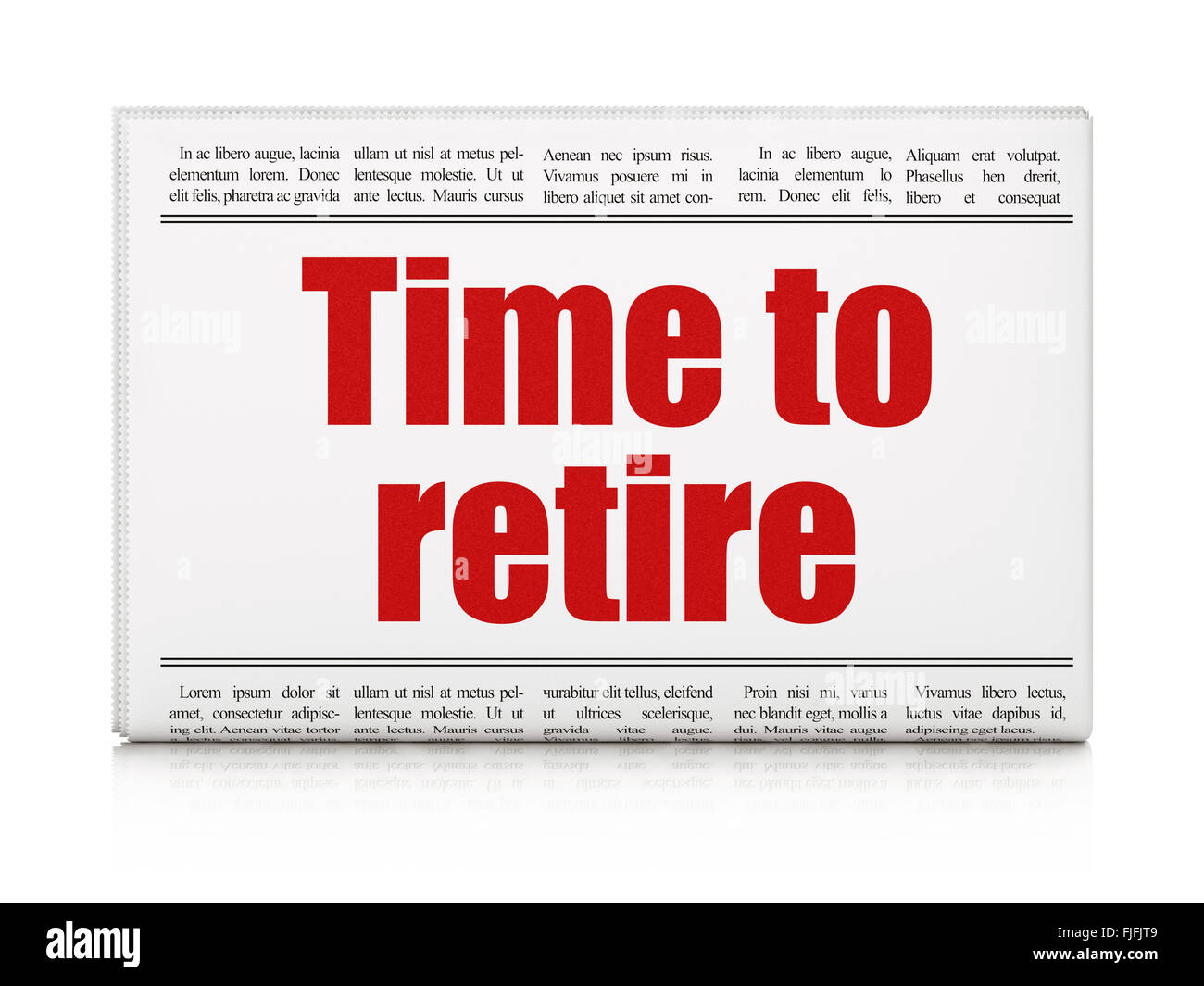 Time to retire Cut Out Stock Images & Pictures - Alamy