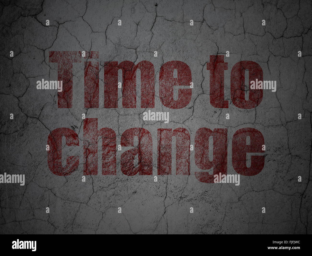 Timeline concept: Time to Change on grunge wall background Stock Photo ...