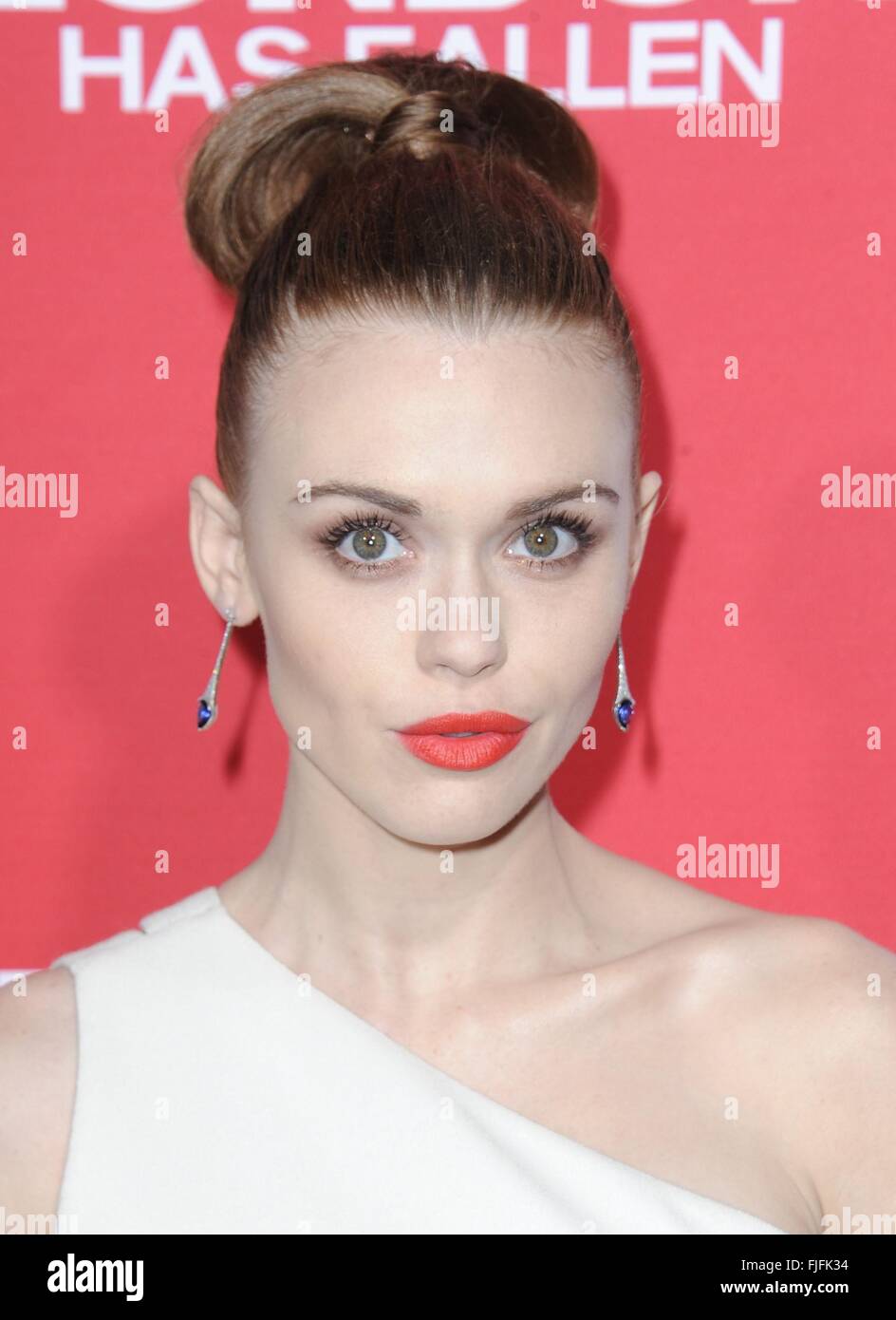 Holland Roden at arrivals for LONDON HAS FALLEN Premiere, ArcLight ...