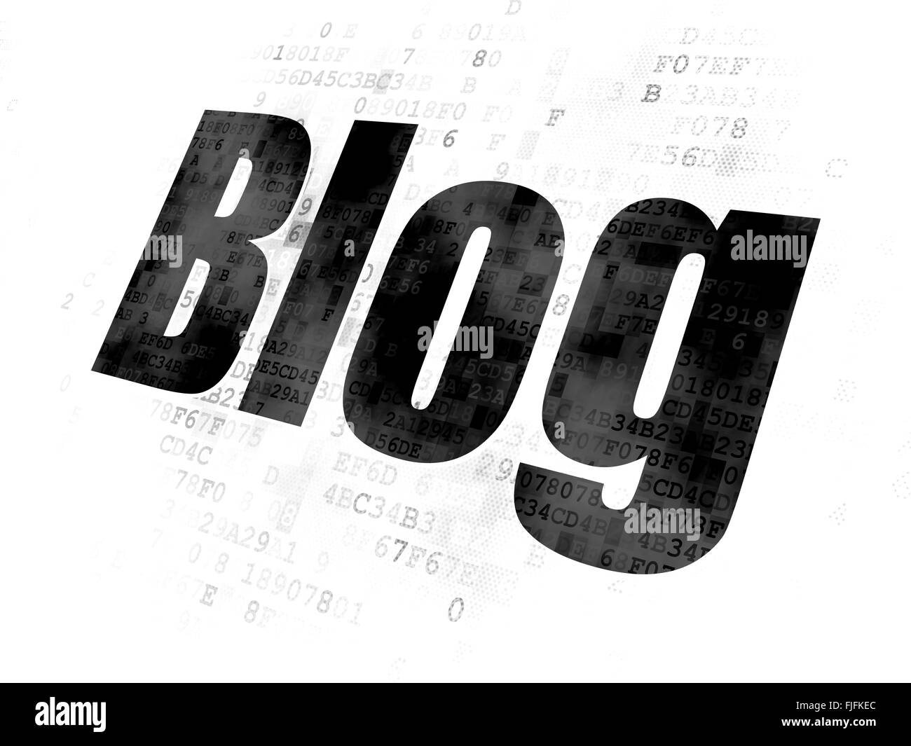 Web development concept: Blog on Digital background Stock Photo - Alamy