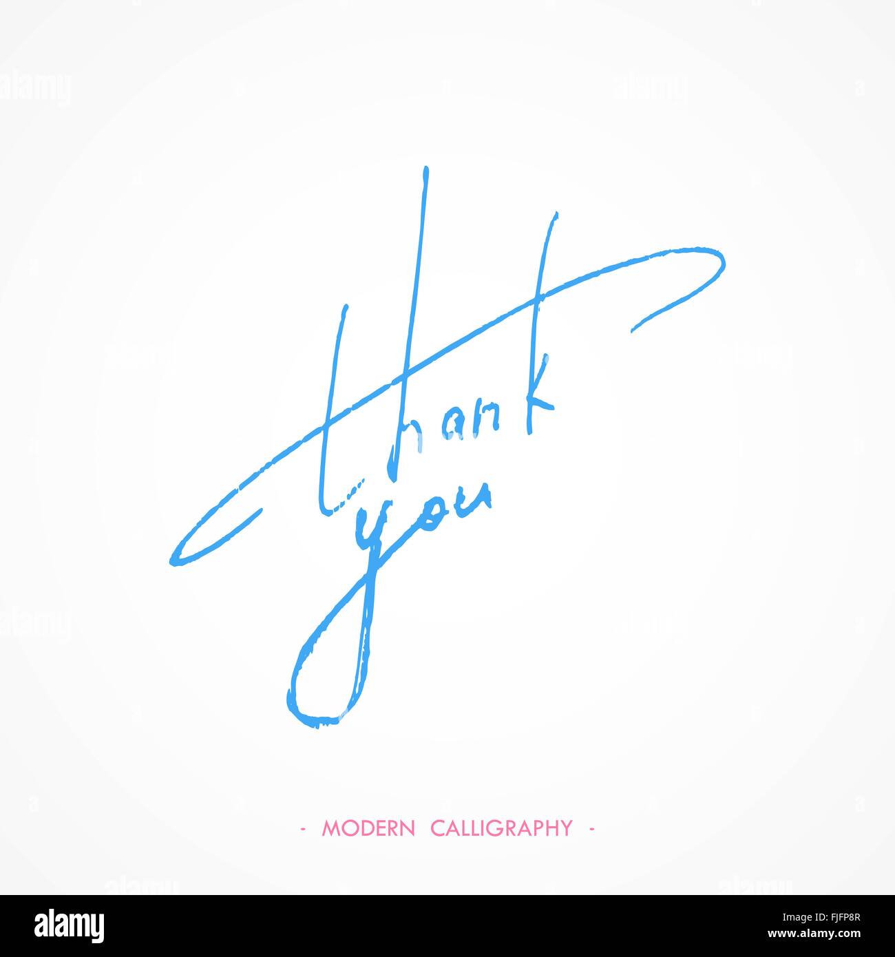 Thank You calligraphy. Vector illustration Stock Vector Image & Art - Alamy