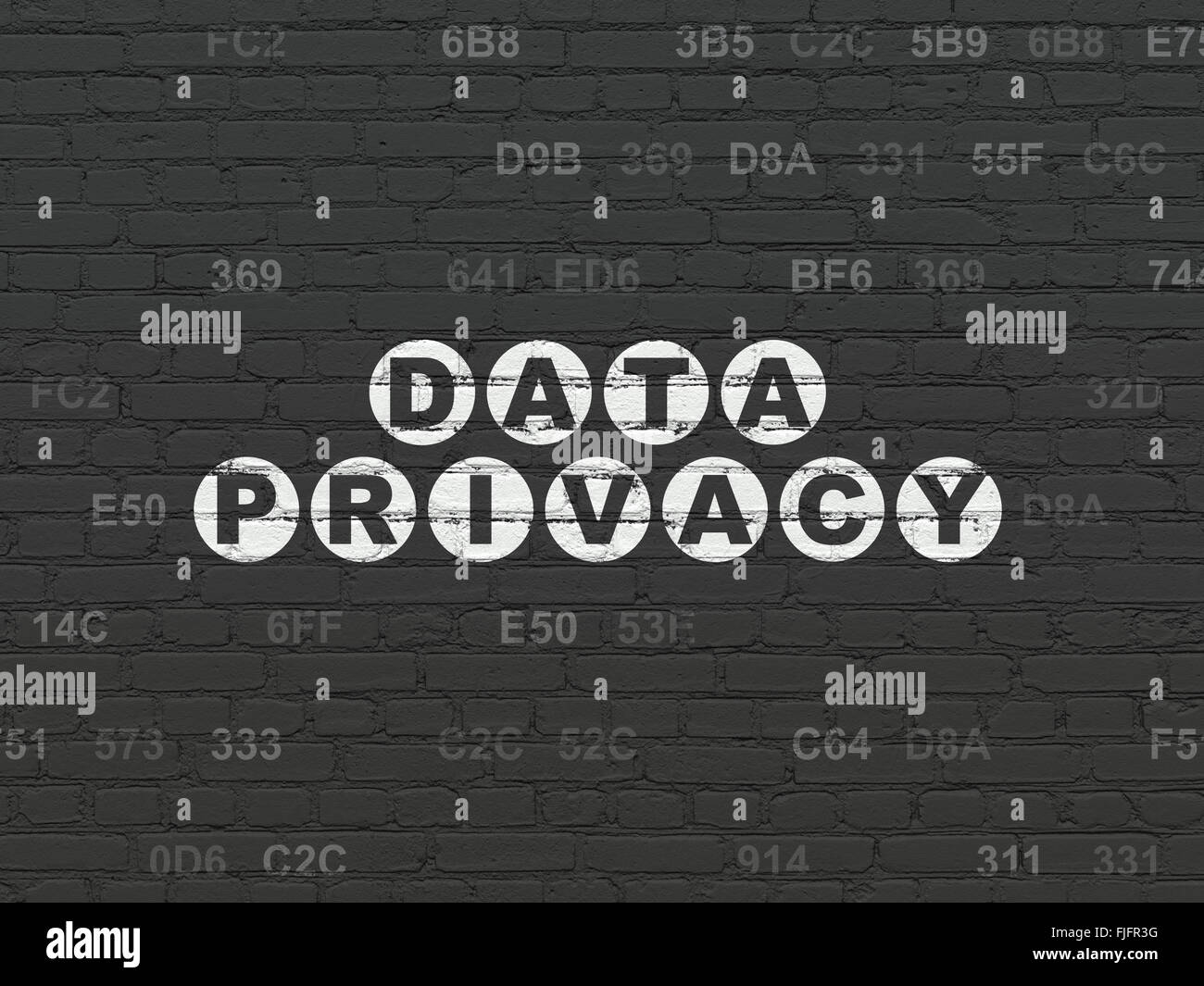 Security concept: Data Privacy on wall background Stock Photo - Alamy