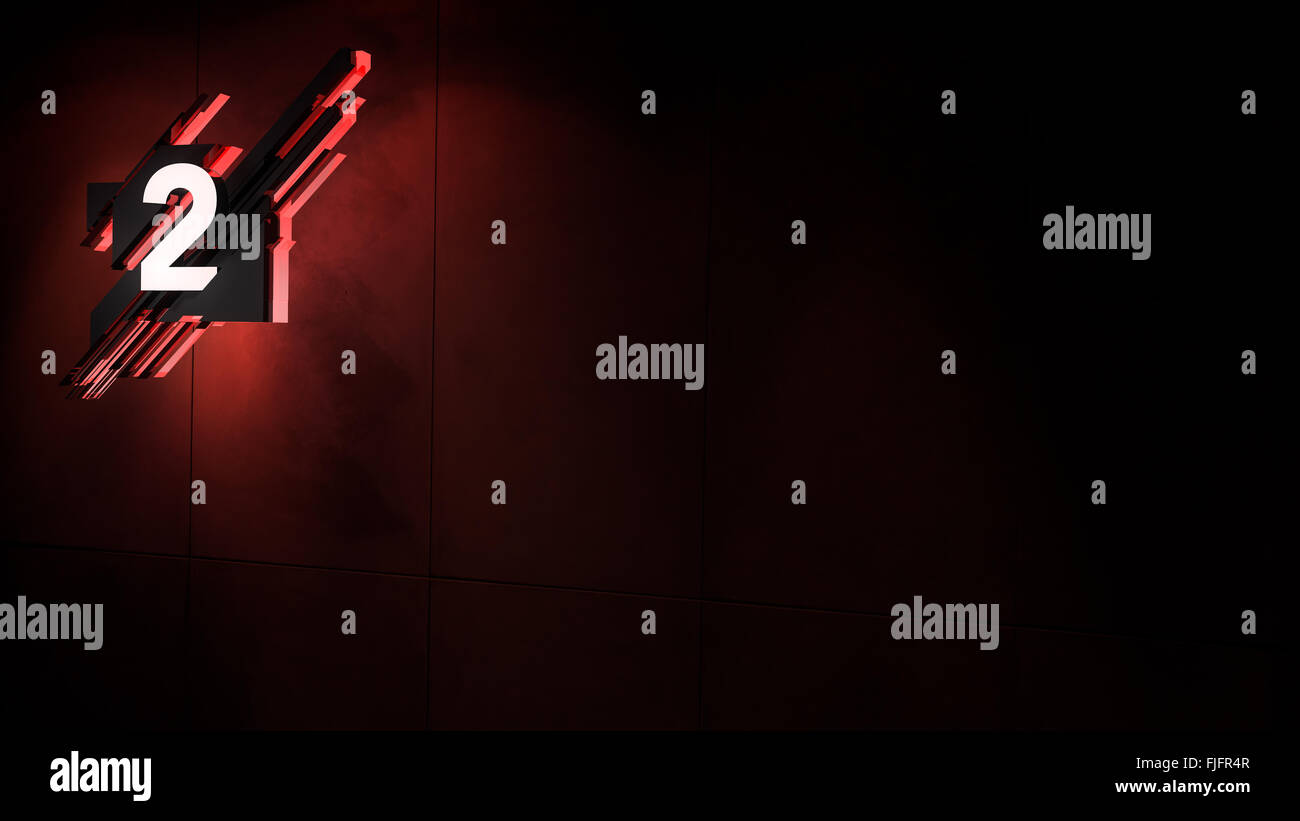 Red Layout or Red Template with 3D Number from Motion Graphics Design ...